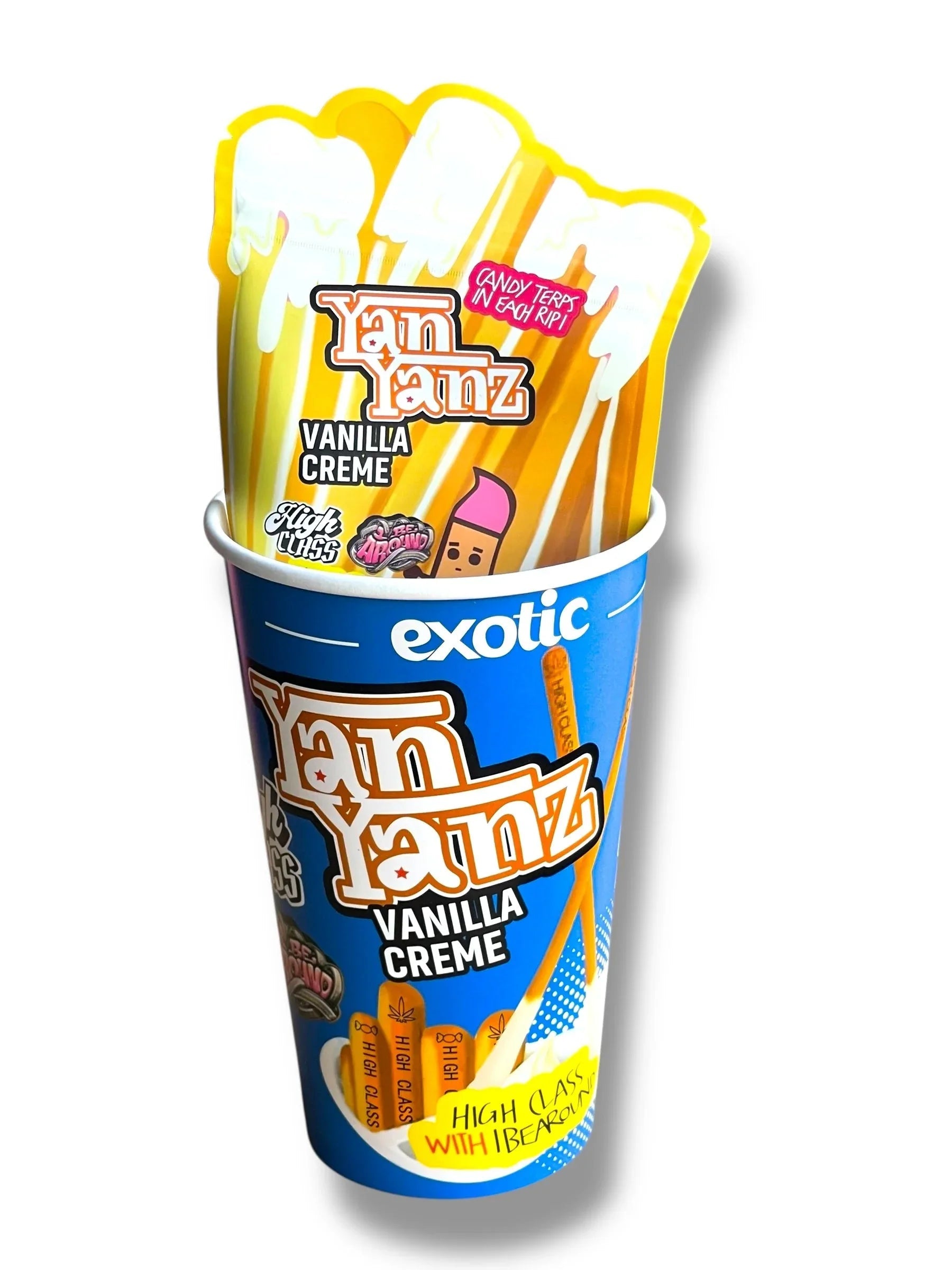 Vanilla Creme Yan Yanz Exotic 3.5g Cup and Bag Combo (TERP NOT INCLUDE