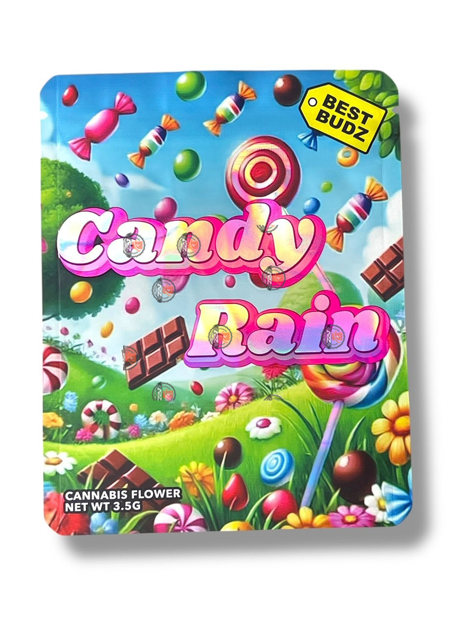 Candy Rain Teds Budz 3.5G Mylar Bags Holographic Mylar Packaging