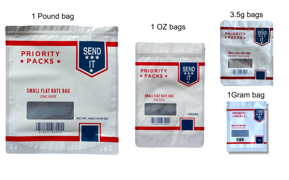 Cannabis Packaging & Storage, Weed Mylar Bags Ounce, 3.5 Grams Pound