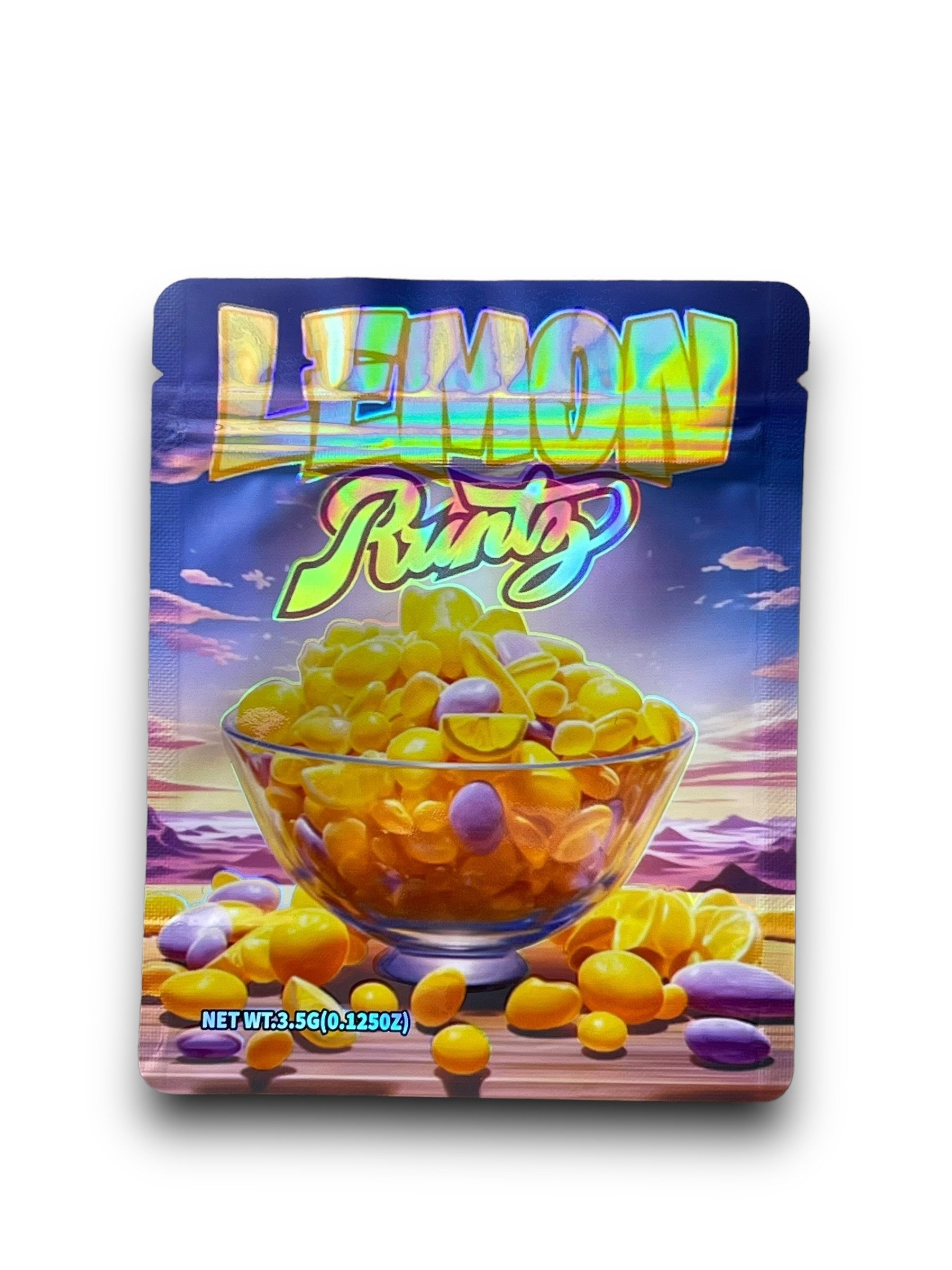 Lemon Runtz 3.5G Mylar Bags Holographic